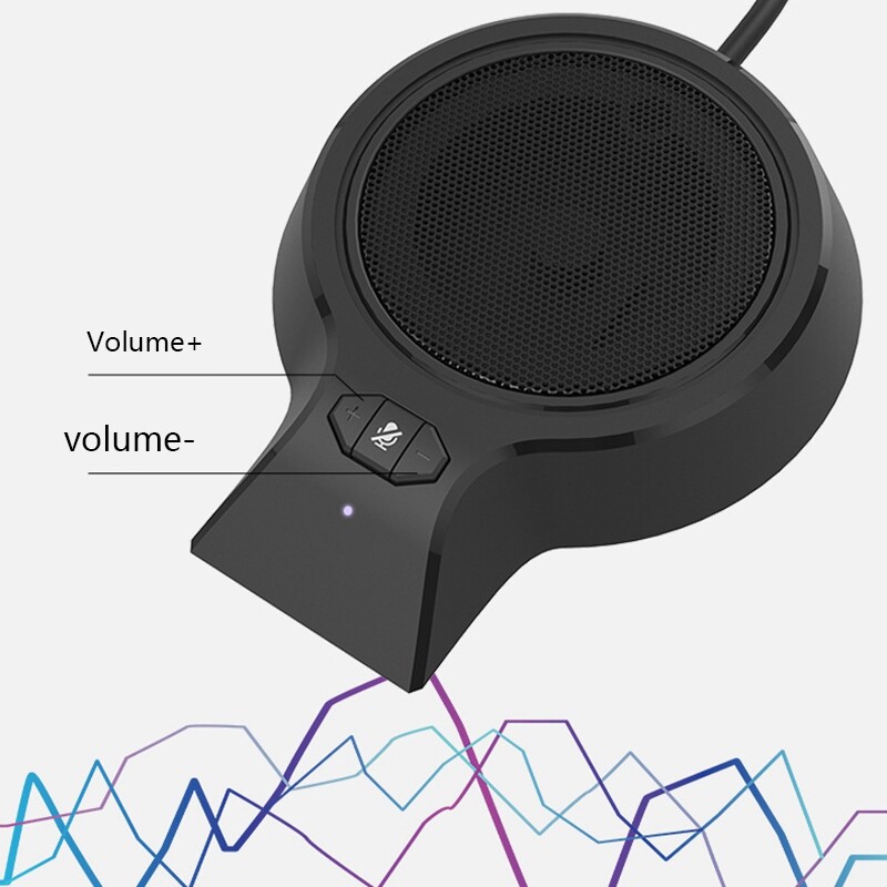 360 Degree Pickup Video Voice Call USB Omnidirectional Microphone Video ...