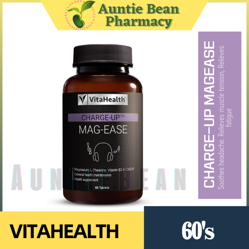 Vitahealth CHARGE-UP Mag-Ease 60 Tablets EXP:06/2024 | Lazada