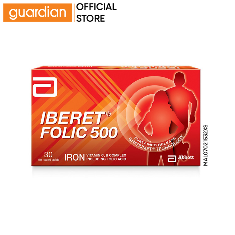 Iberet Folic 500mg 30's | Lazada