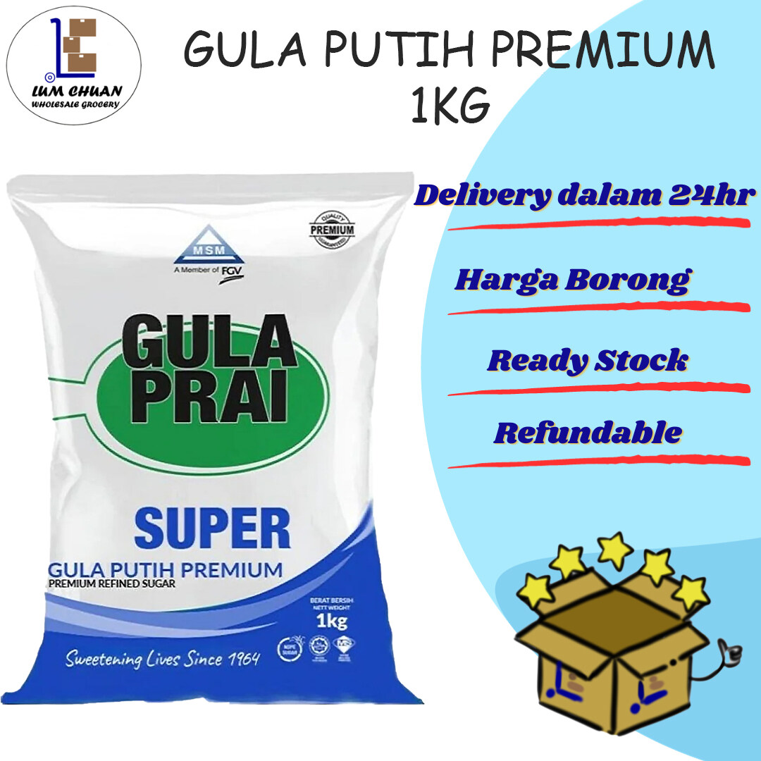 Gula Prai Super Premium Premium Refined Sugar 1kg | Lazada