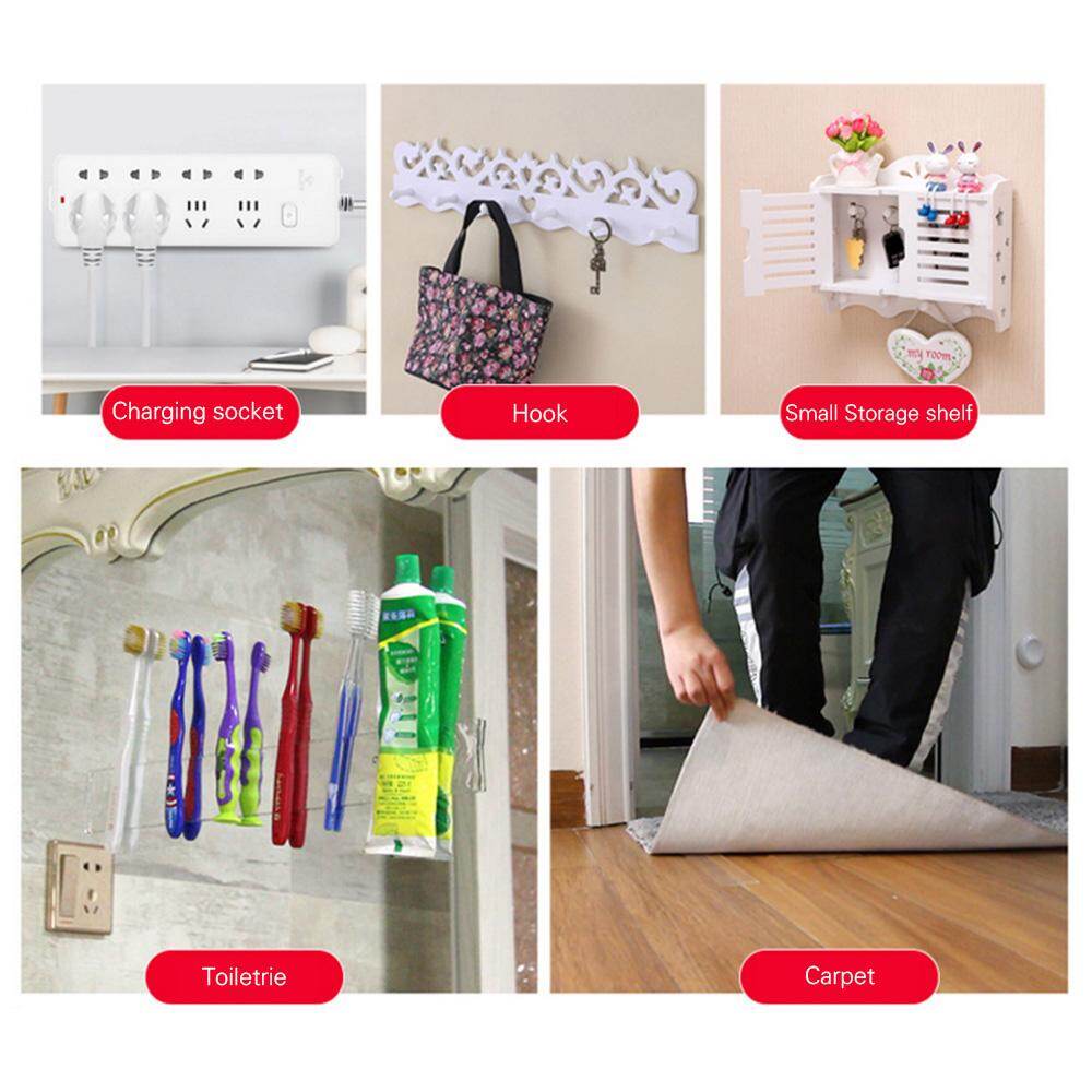 1m/3.3ft Washable Traceless Double-sided Adhesive Tape Removable ...