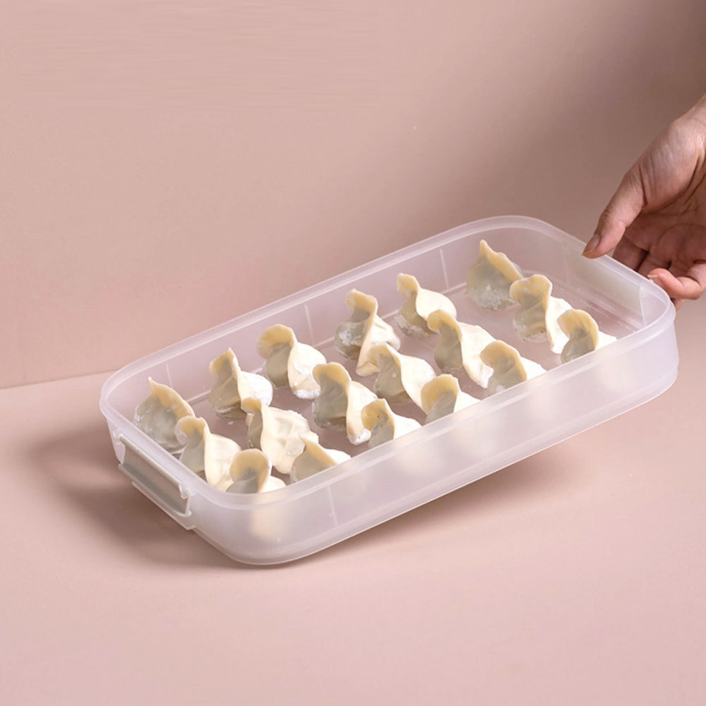 Urallife JJ Household Plastic Dumpling Box Large Capacity Portable Food ...