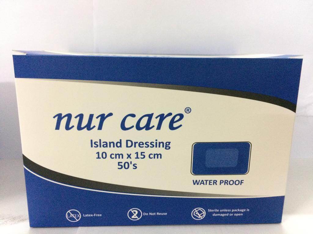NUR CARE ISLAND WOUND DRESSING PLASTER 10CM x 15CM (50'S/ BOX) | Lazada