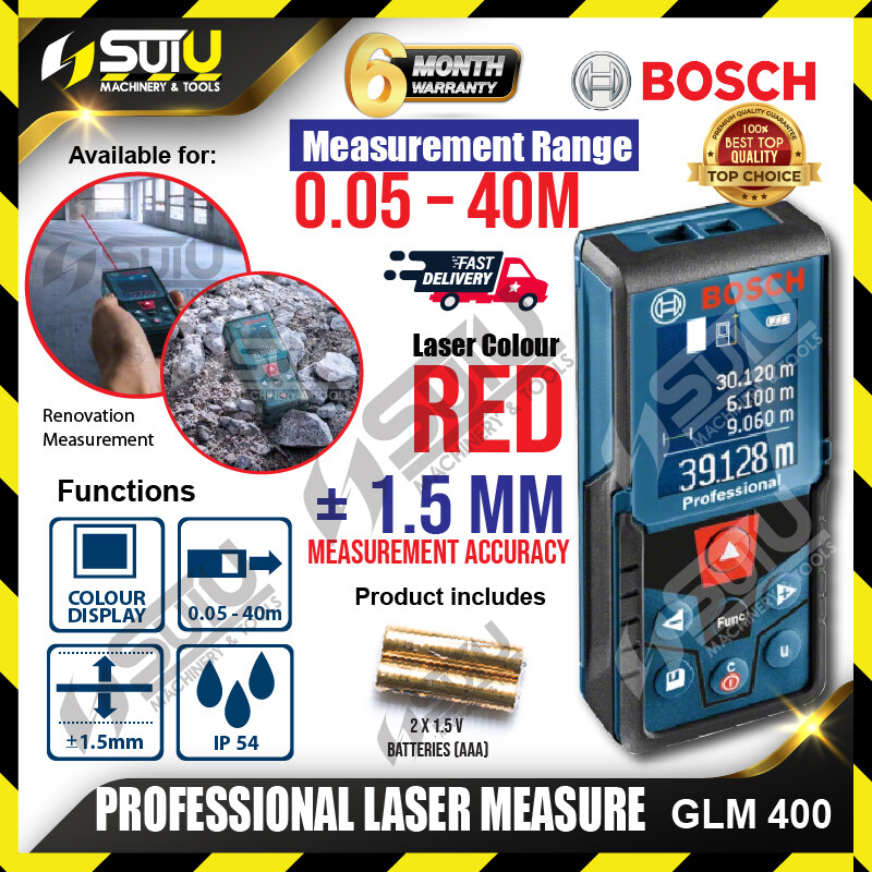 BOSCH GLM 400 / GLM400 40M Professional Digital Laser Measure / Laser ...