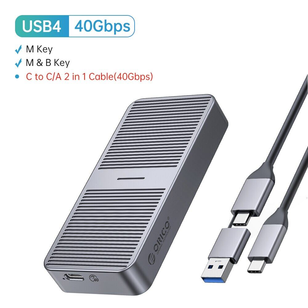 ORICO USB4.0 M.2 SSD กรณี40Gbps M2 NVMe ใช้งานร่วมกับ Thunderbolt 3 4 USB3.2 USB 3.1 3.0ประเภท C ...