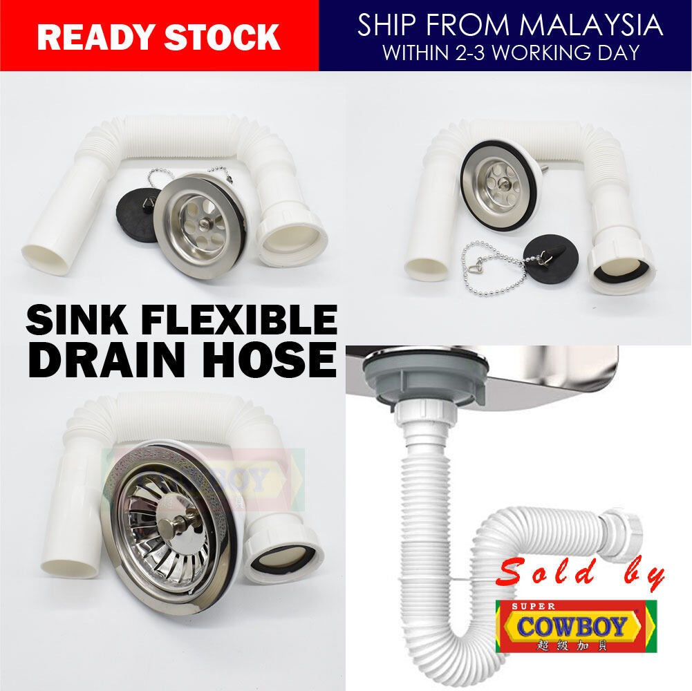Sink Flexible Hose Retractable Hose Extensible Pipe/Unitrap Hose/Paip ...