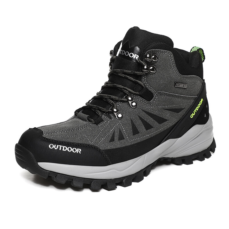 LISM ใหม่ในช่วงฤดูหนาวผู้ชายหนังนิ่มรองเท้าเดินป่ากันน้ำที่มีคุณภาพสูงอบอุ่นรองเท้าผ้าใบรองเท้า ...