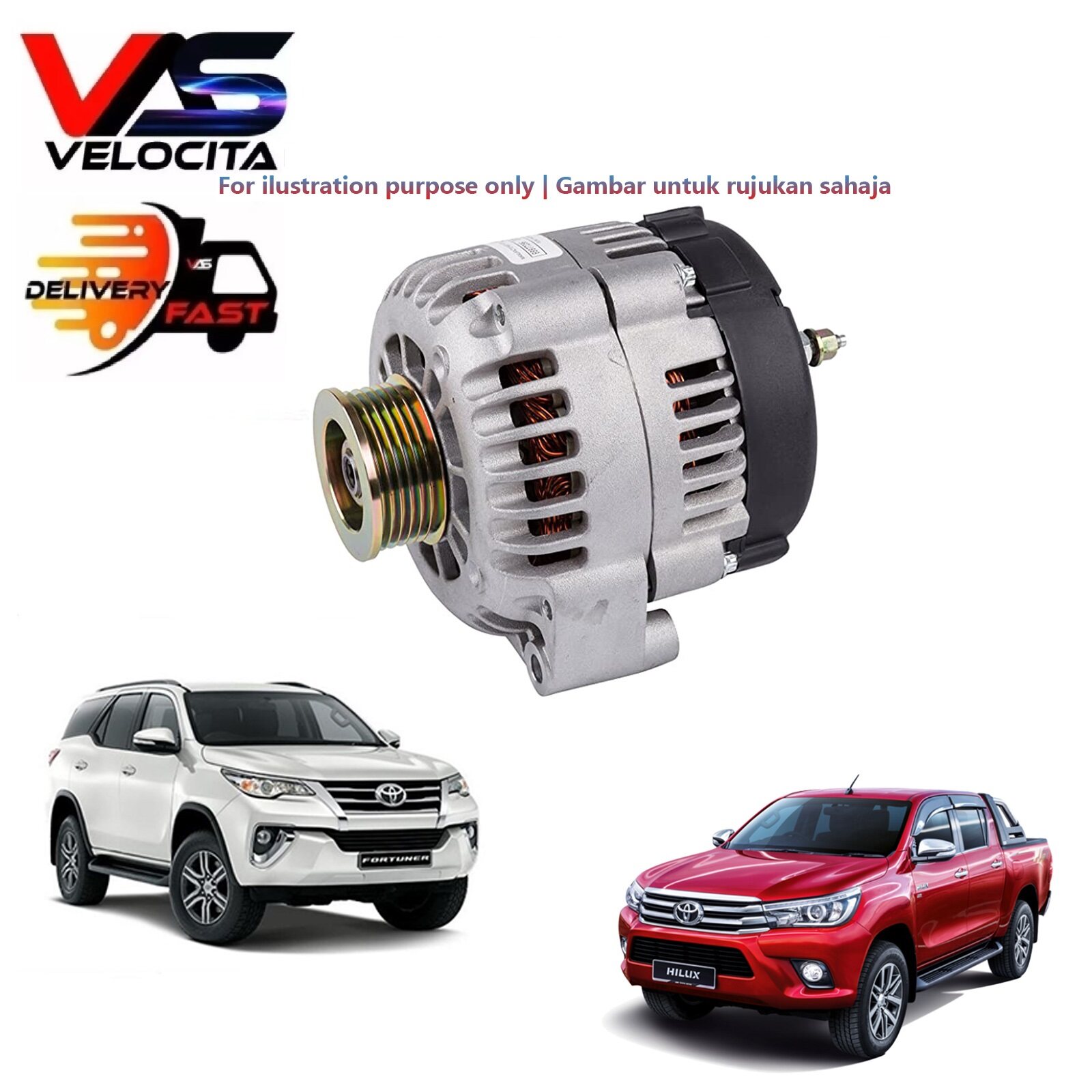 OEM ALTERNATOR (NEW) TOYOTA HILUX GUN125 GUN126 FORTUNER GUN155 GUN156 ...