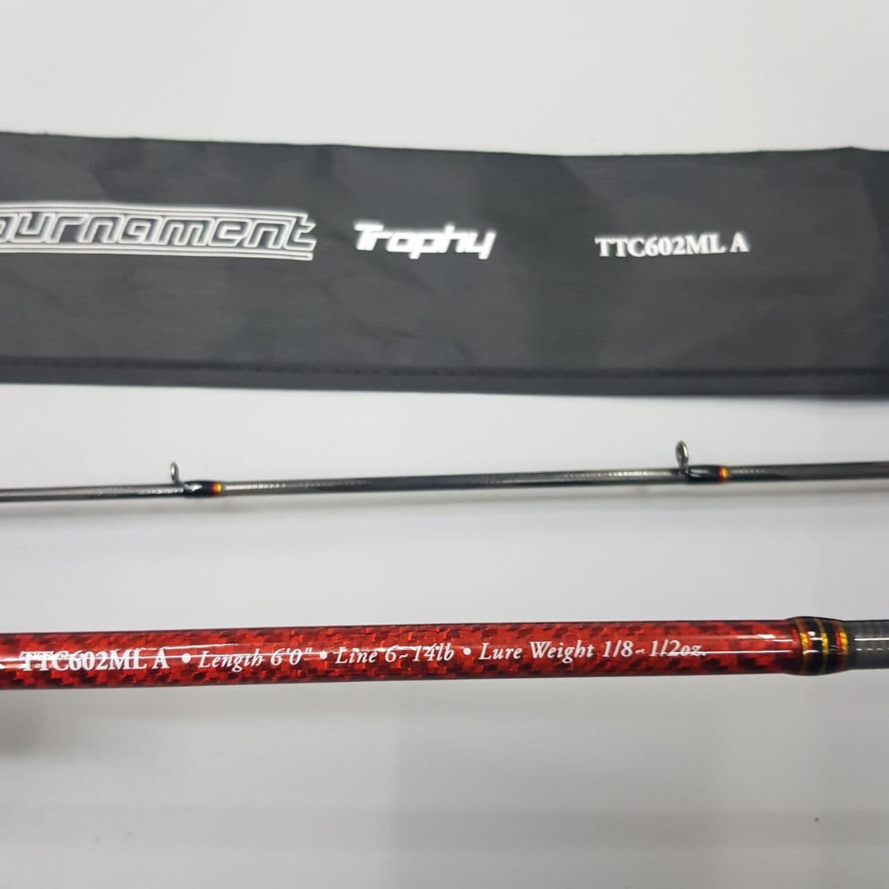 6 KAKI ABU GARCIA Tournament Trophy Rod Baitcast Fuji Guide Fishing Rod ...