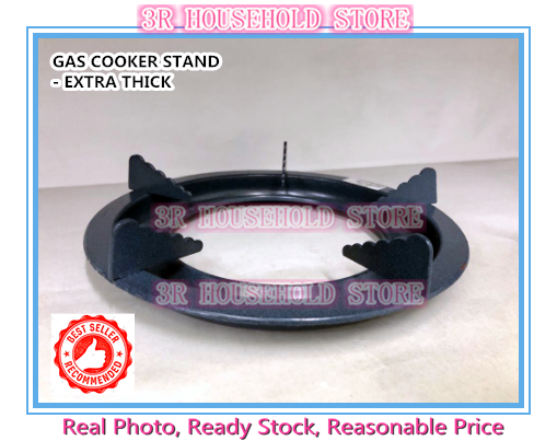 9" 22CM ALUMINIUM / BLACK GAS STOVE STAND / Gantian Tungku Dapur Gas ...