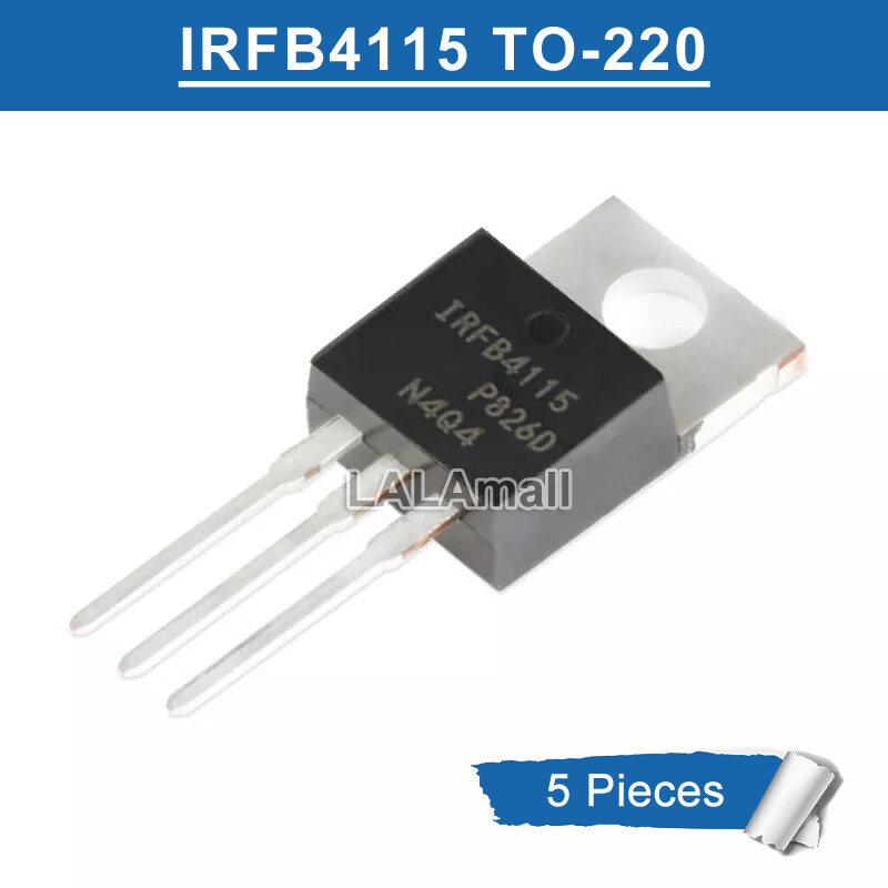 5Pcs Original IRFB4115 TO-220 IRFB 4115 IRFB4115PBF TO220 N-Channel 150V/104A Power MOSFET ...