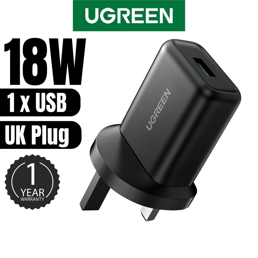 Original UGREEN usb charger fast charging 18W chargers kepala charger ...