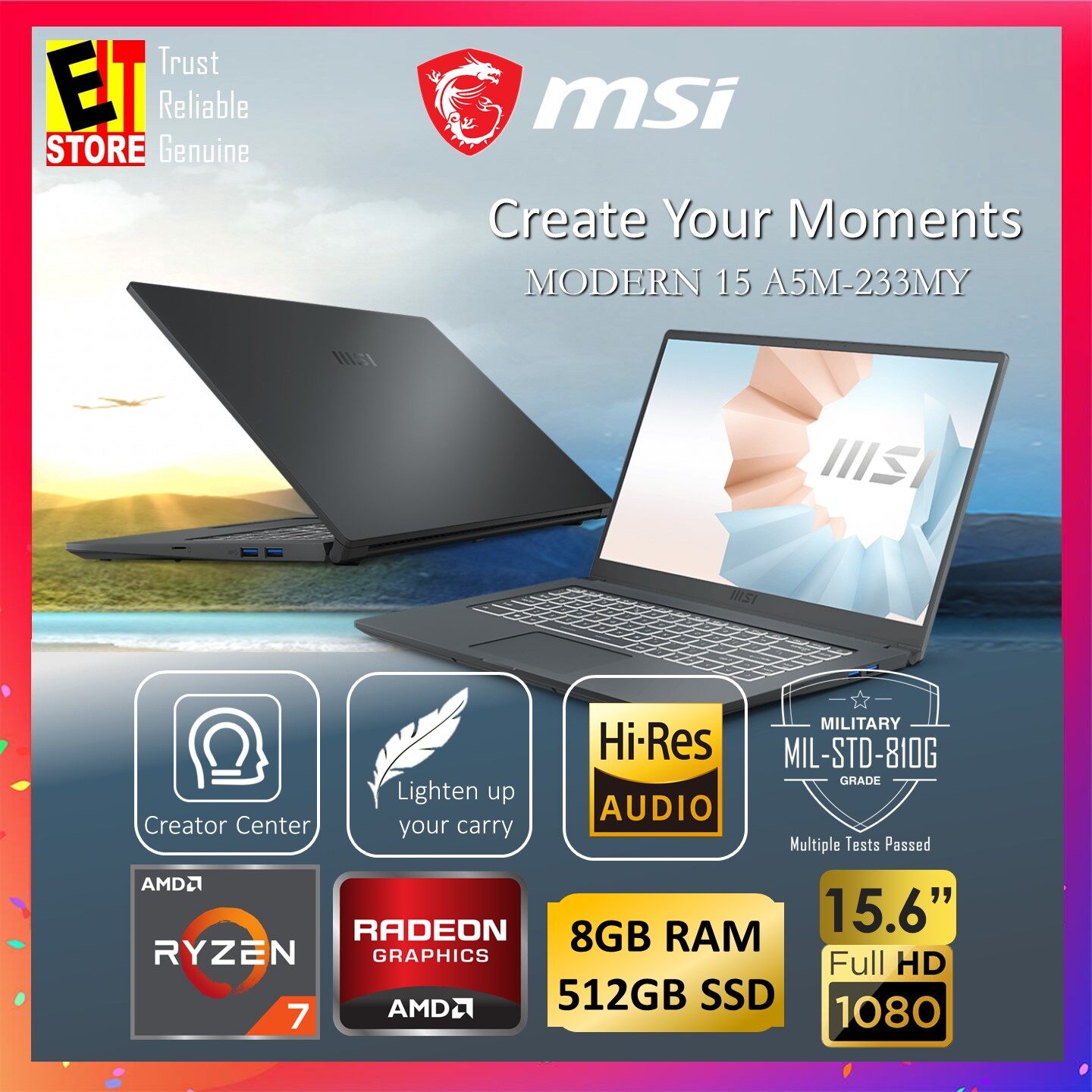 MSI Modern 15 Price in Malaysia & Specs - RM3199 | TechNave