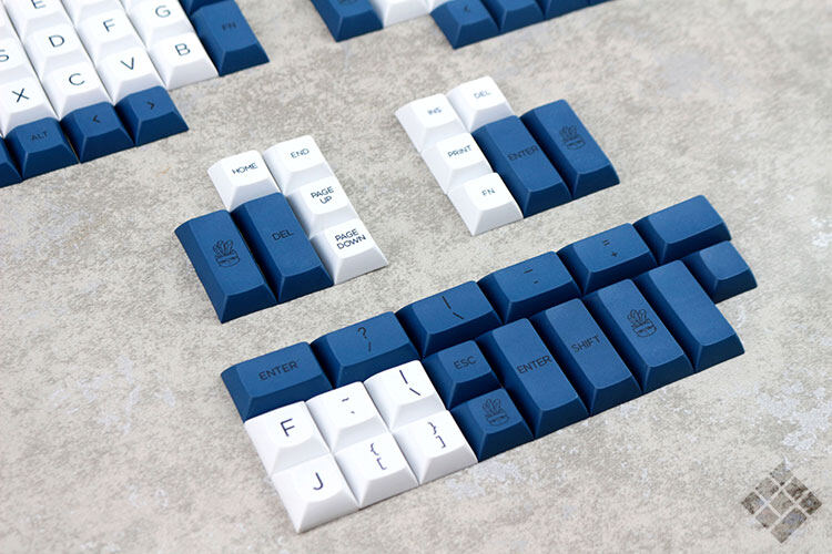 Ergodox Keycap DSA ความสูง Ergo 95 Key Two-Hand แยกแป้นพิมพ์ระเหิด ...