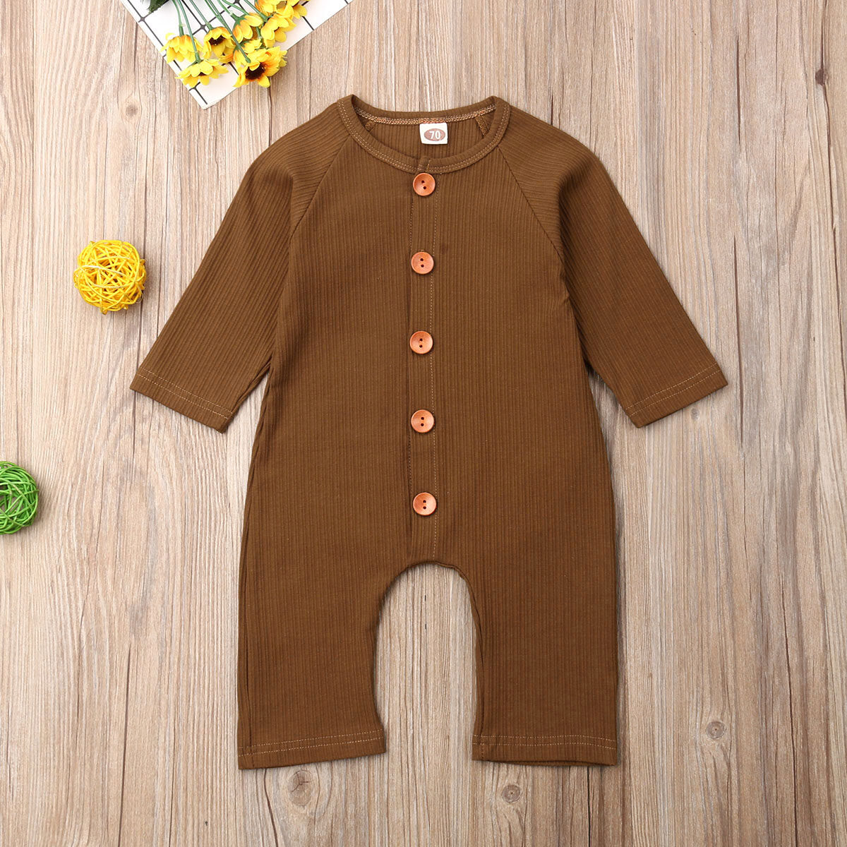 100% Cotton Baby Rompers Soft Pure Unisex Baby Clothes Girl&Boy Long ...