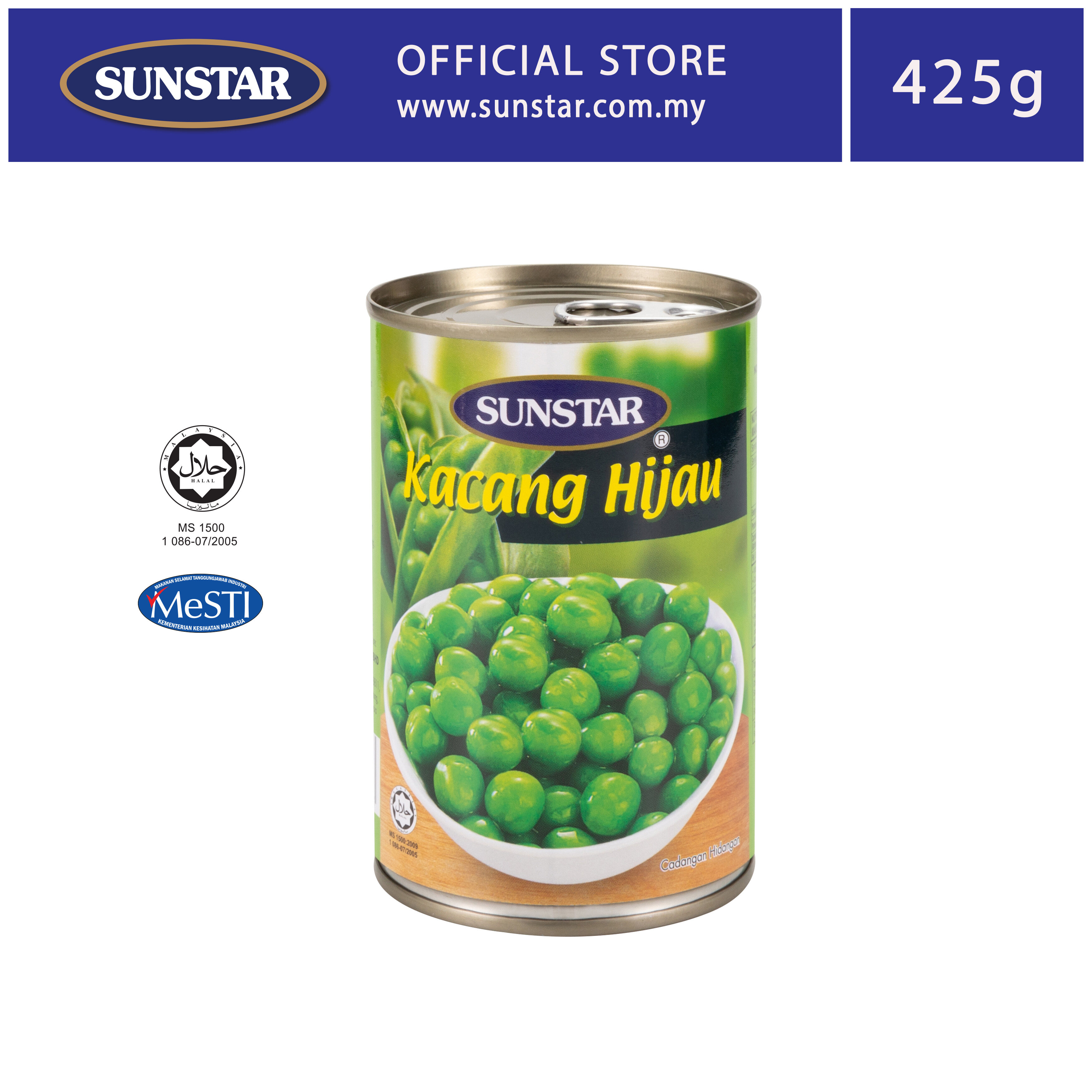 SUNSTAR Processed Peas / Kacang Hijau (425g) | Lazada