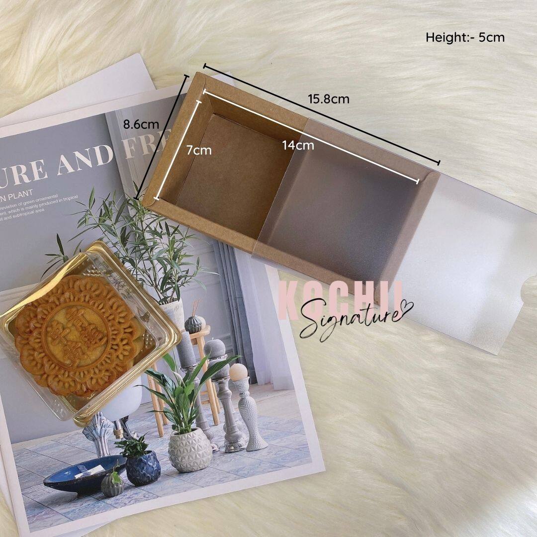 Mooncake Box | Frosted Drawer Box | Dessert Cupcake Gift Box Doorgift ...