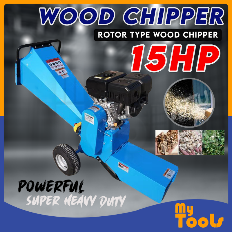 Mytools Heavy Duty 15HP 5" Wood Chipper Grass Shredder Chopper Machine ...