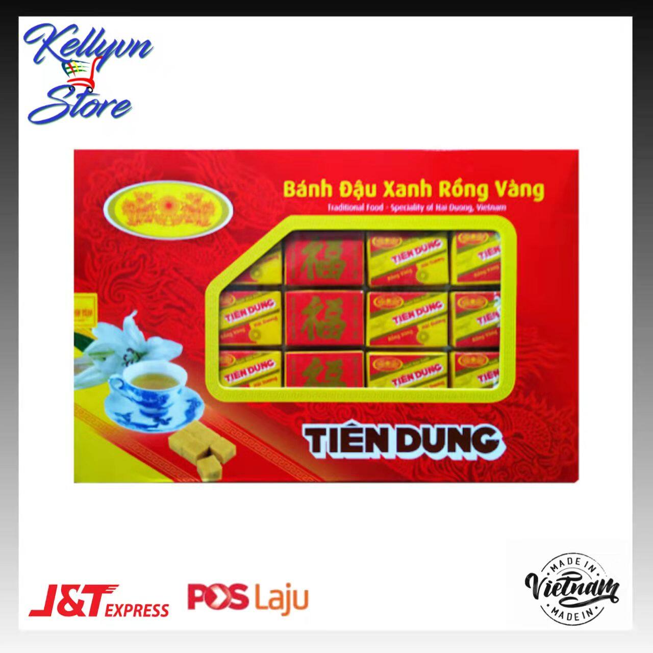 Tien Dung Yellow Dragon Green Bean Cake /Banh Dau Xanh Rong Vang Tien ...