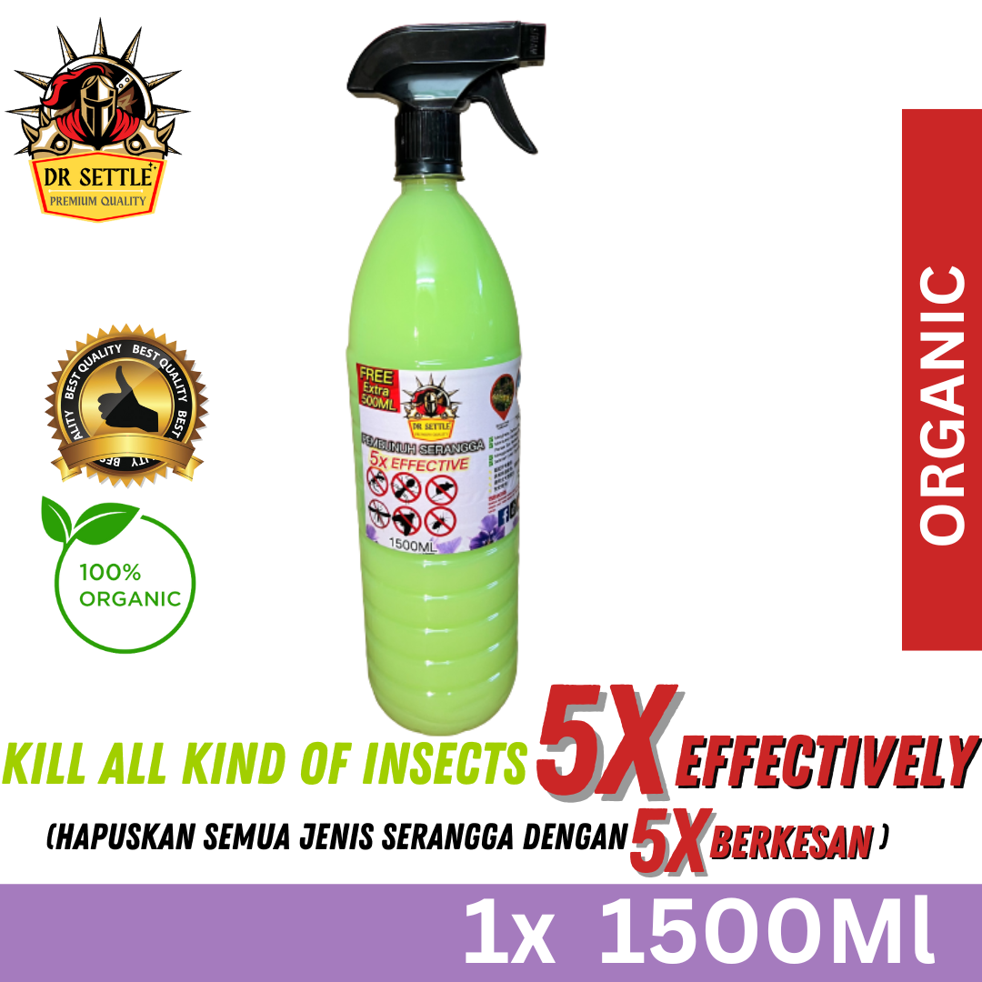 DR SETTLE MR Power FREE 500ML Insect Repellent Spray Cicak Lizard Lipas Lipan Anai-Anai Anti ...