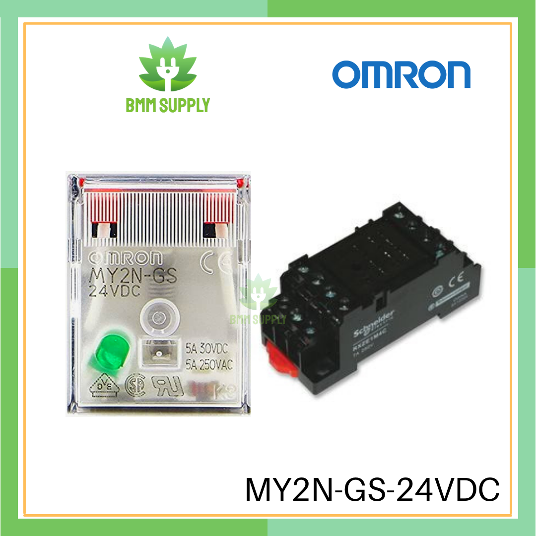 OMRON #MY2N-GS-24VDC RELAY 2 POLE RELAY | Lazada