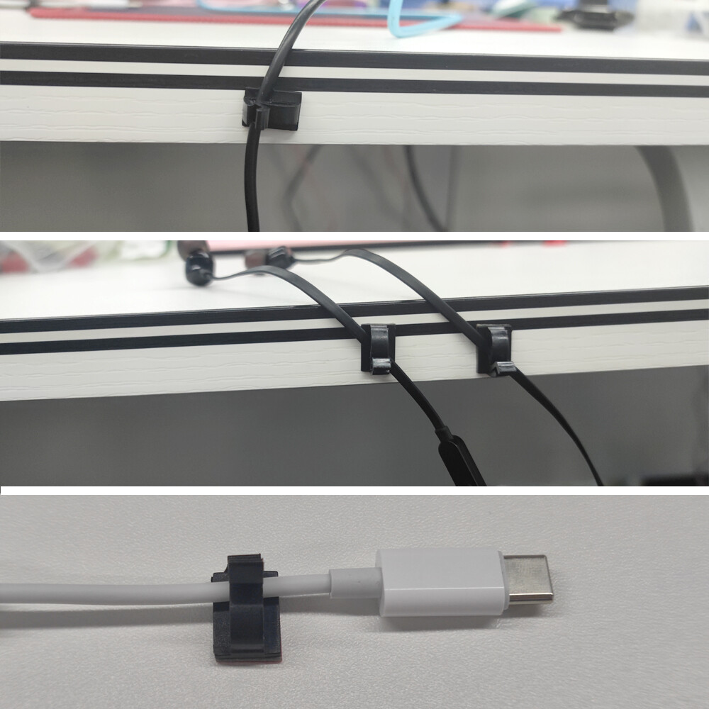 Data Cable Fixing Organizer Auto Wire Fastener 50Pcs Self-Adhesive Car ...