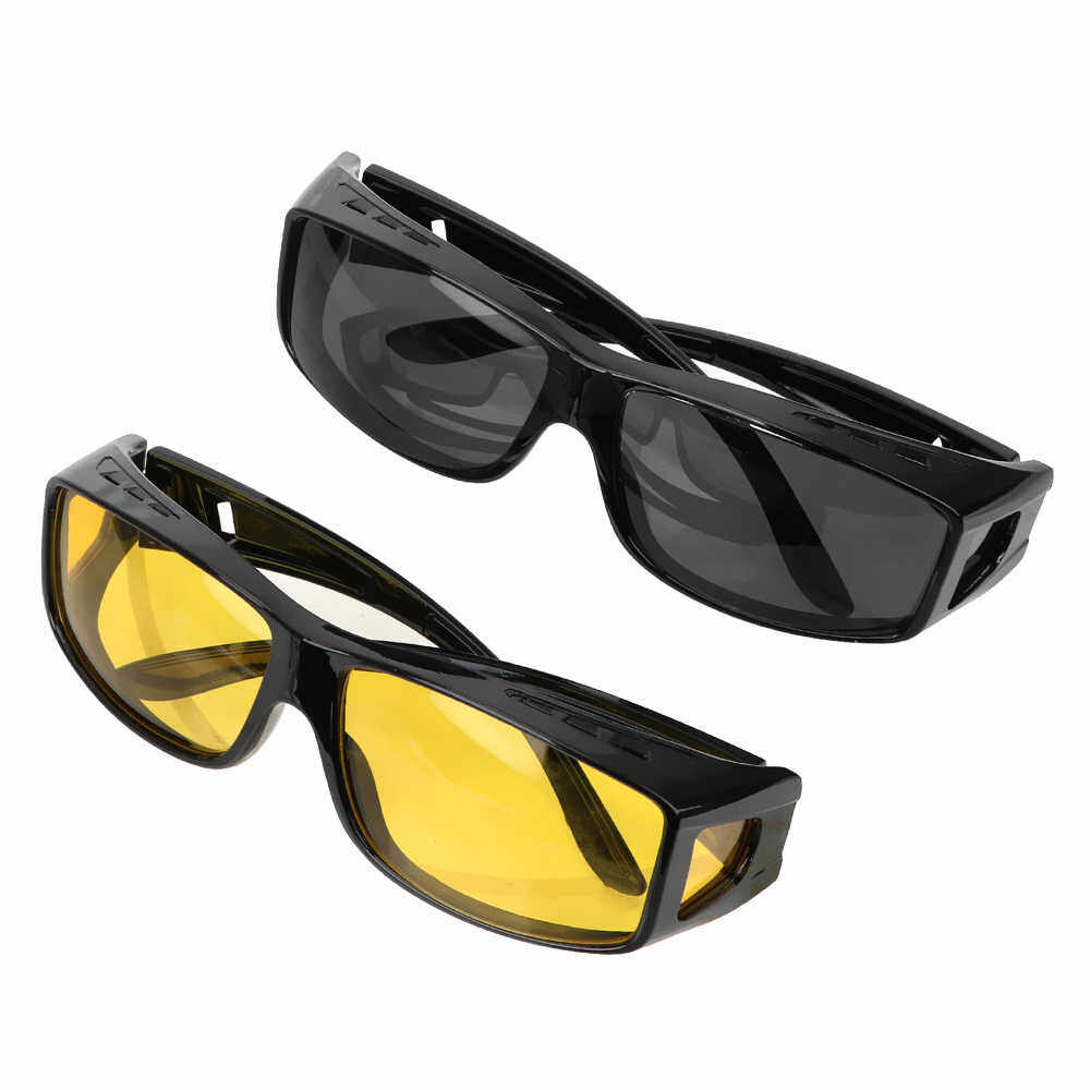 (Set of 2) HD Vision Wrap Around Sunglasses Car Driving Glasses Spec ...