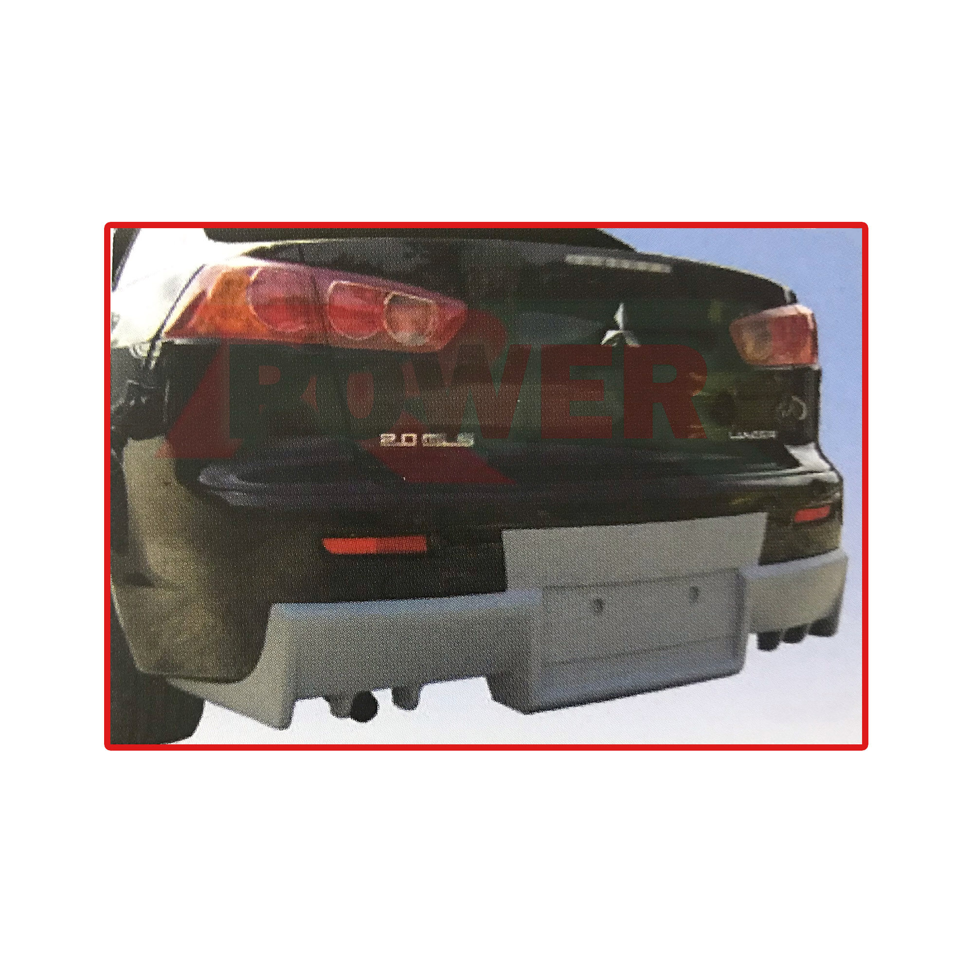 Mitsubishi Lancer EvoX GT (2010-2015) ELEGANCE Style Rear Back Bumper ...