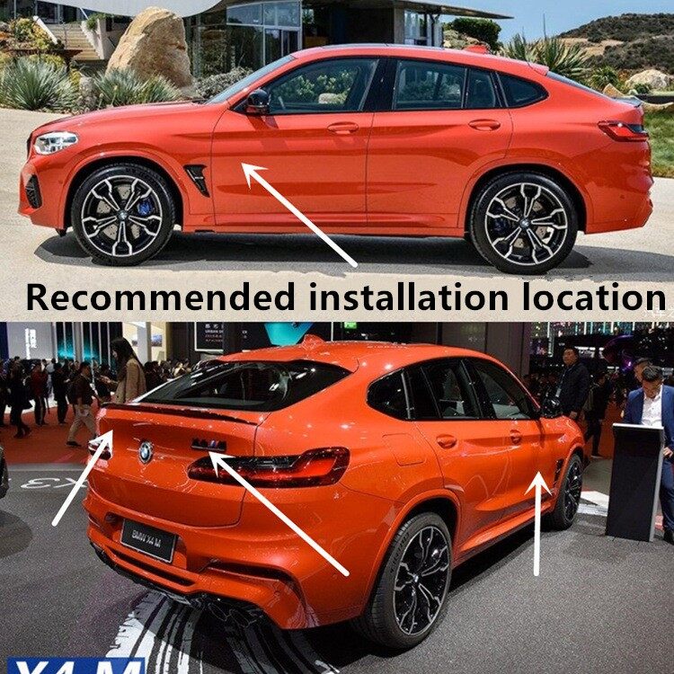 TEYETA BMW MPOWER stickers decorative car logo 3 series 1 series 5 series GT modified tail mark ...