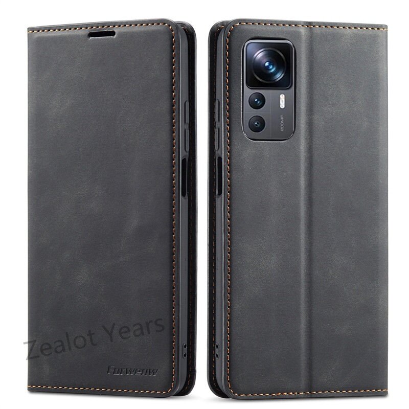 กรณีสำหรับ Xiaomi Mi 12ครั้ง Pro 5กรัม12TPro Mi12T หรูหราหนังกระเป๋า ...