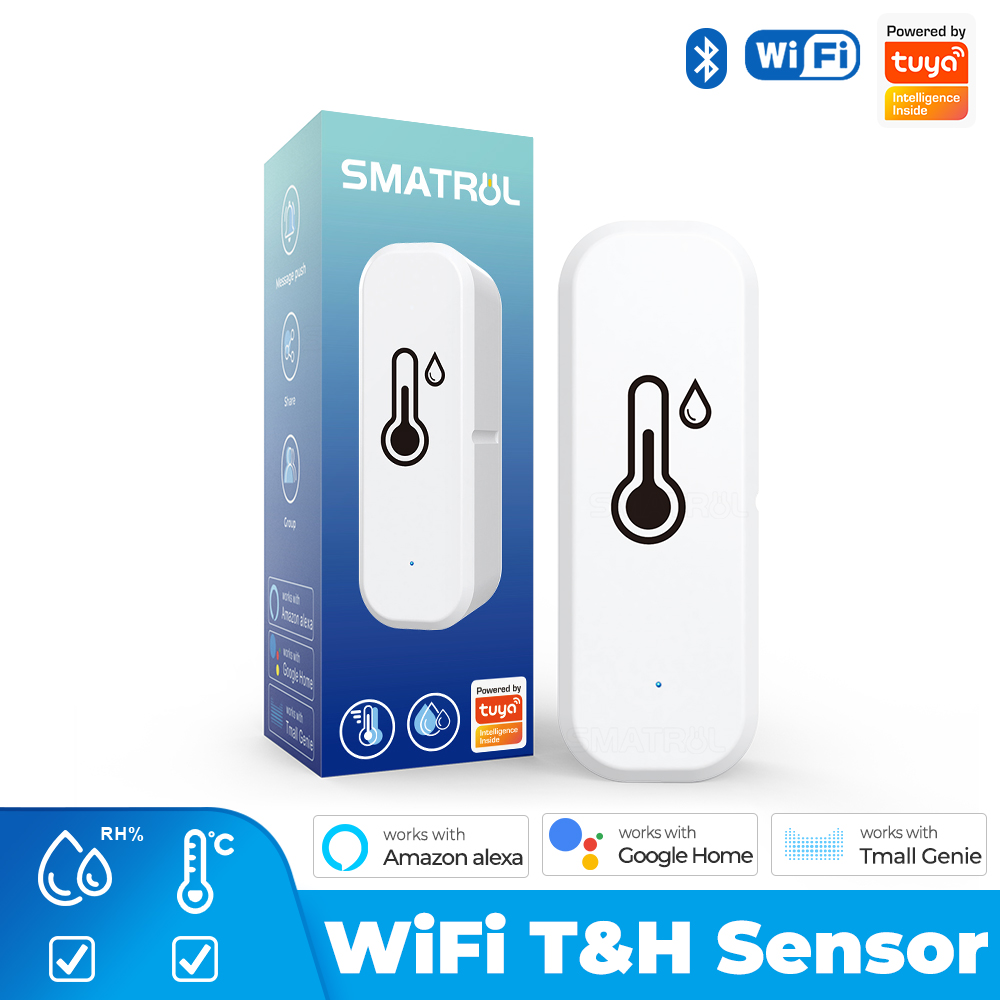 SMATRUL Tuya /Smart Life Wifi เซ็นเซอร์วัดอุณหภูมิความชื้น,สัญญาณเตือน ... SMATRUL Tuya /Smart Life Wifi เซ็นเซอร์วัดอุณหภูมิความชื้น,สัญญาณเตือน ...