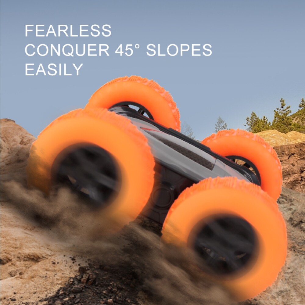 Kmoist RCโลดโผนรถ2.4G 4CH 4WD การเปลี่ยนรูป Drift Buggy 360 ° Flip High Speed ปีนเขาแข่งรถ Off ...