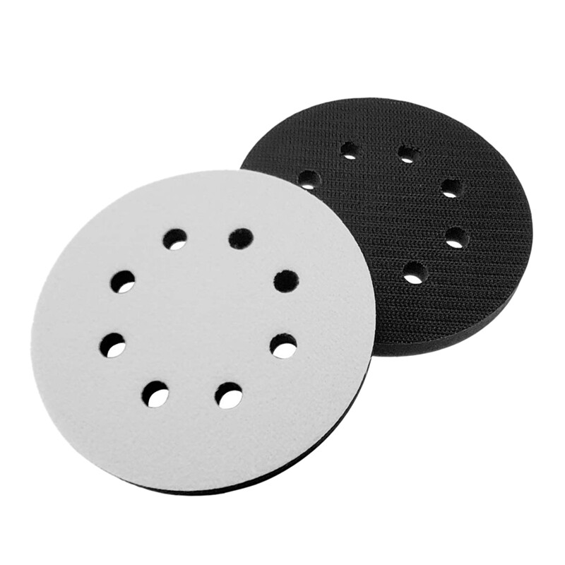 2PCS 5 Inch(125Mm) 8-Hole Soft Sponge Interface Pad for Sanding Pads ...