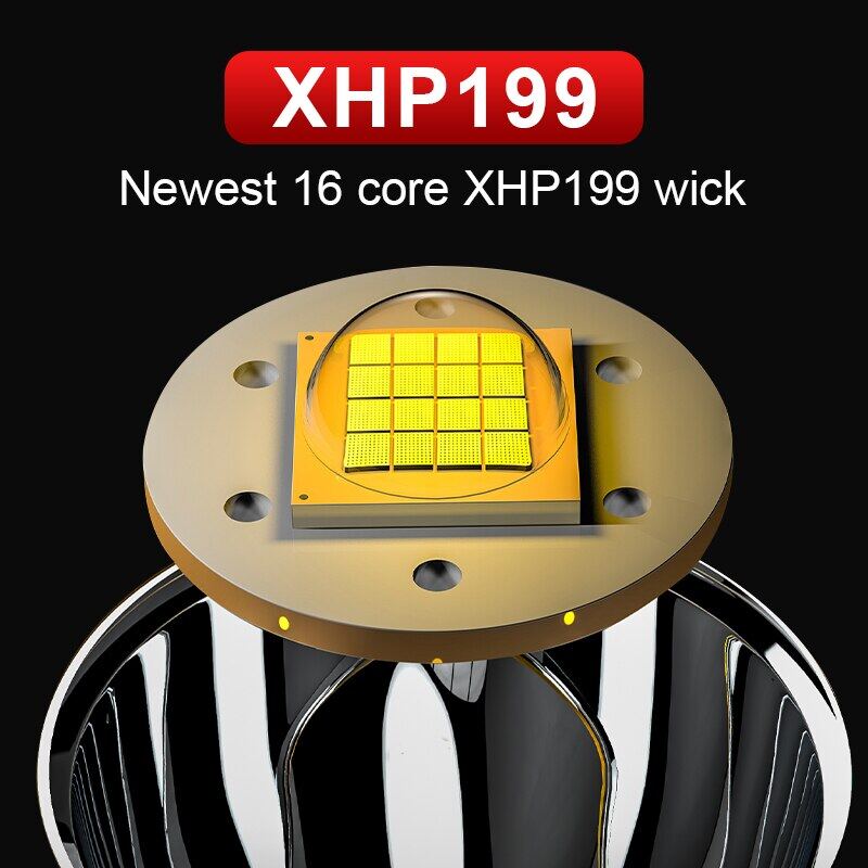 ไฟฉายคาดหัว Led พลังสูง XHP199,ไฟหน้า Usb ชาร์จได้ไฟฉายคาดหัว18650 ...