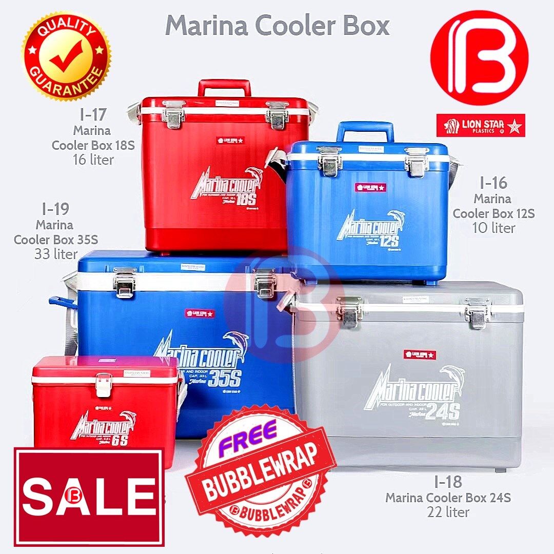 (B Boss) Lion Star MARINA Cooler Box Cool Box Marina / Ice Bucket / Ice ...