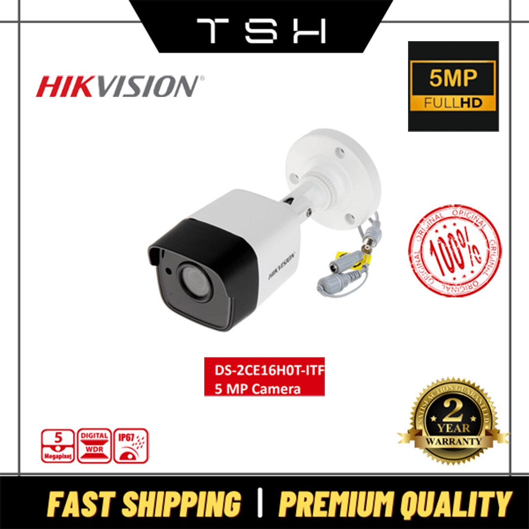 HIKVISION CCTV OUTDOOR BULLET CAMERA DS-2CE16H0T-ITF 5MP ANALOG FULL HD 4IN1 AHD/CVI/TVI/CVBS 2 ...