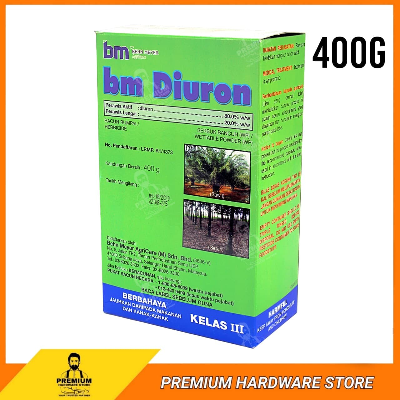 BEHN MEYER BM Diuron 400g 80 Herbicide Grass Killer (Same As Ancom ...