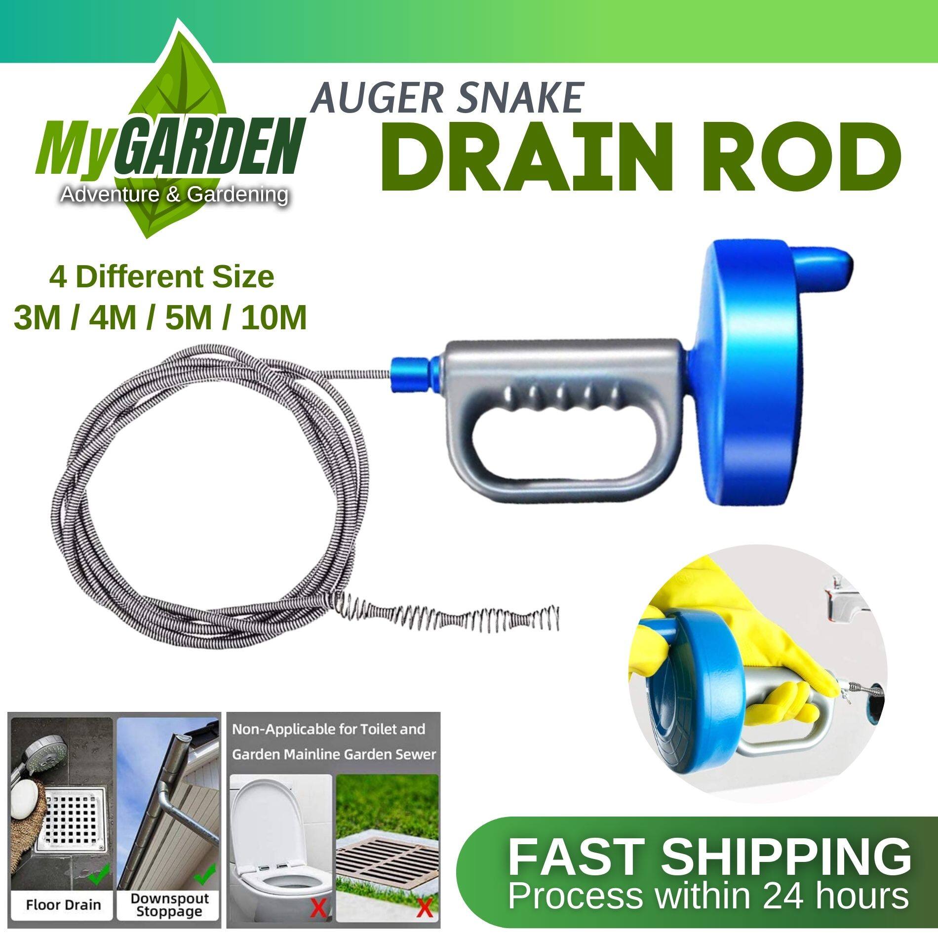 Drain Unblocker Flexible Rod Auger Snake Rod Drain Unclogged Pipe Sink ...