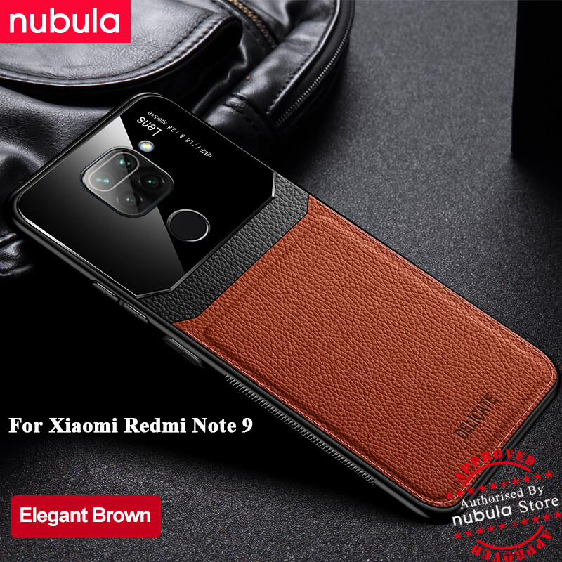 NUBULA For Xiaomi Redmi Note 9 (6.53)inch Casing Hard Grained Leather ...