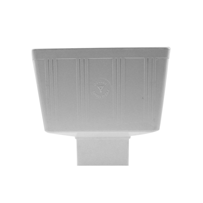 PVC Square Pipe Gutter Square Rainwater Pipe 100*70 Rainwater Hopper ...
