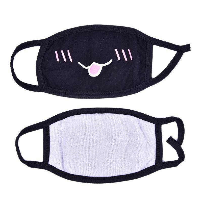 fushi Unisex Cartoon Funny Black Dustproof Mouth Face Mask Anime ...