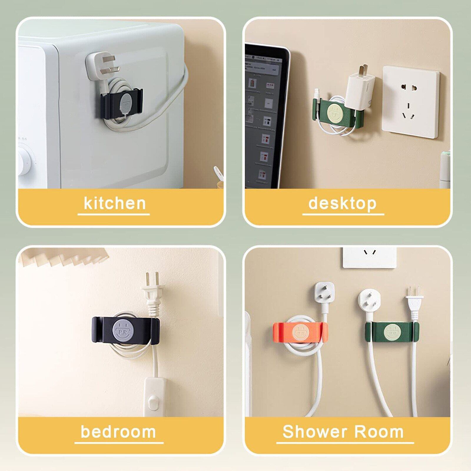 4Pcs Kitchen Appliance Cord Wraps Cable Organizer ABS Wire Manager Cord ...