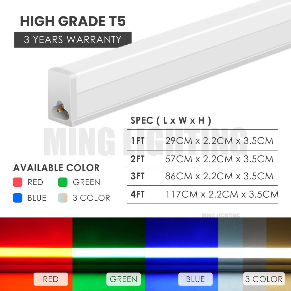 High Grade LED T5 Tube Light Ceiling Wall Lights Decoration Strip ...
