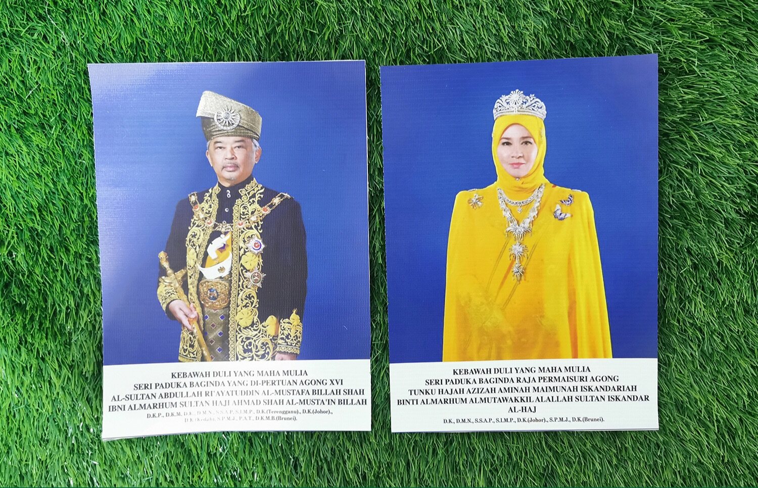 Agong & Permaisuri Malaysia Poster (Custom Design) UV Printing | Lazada
