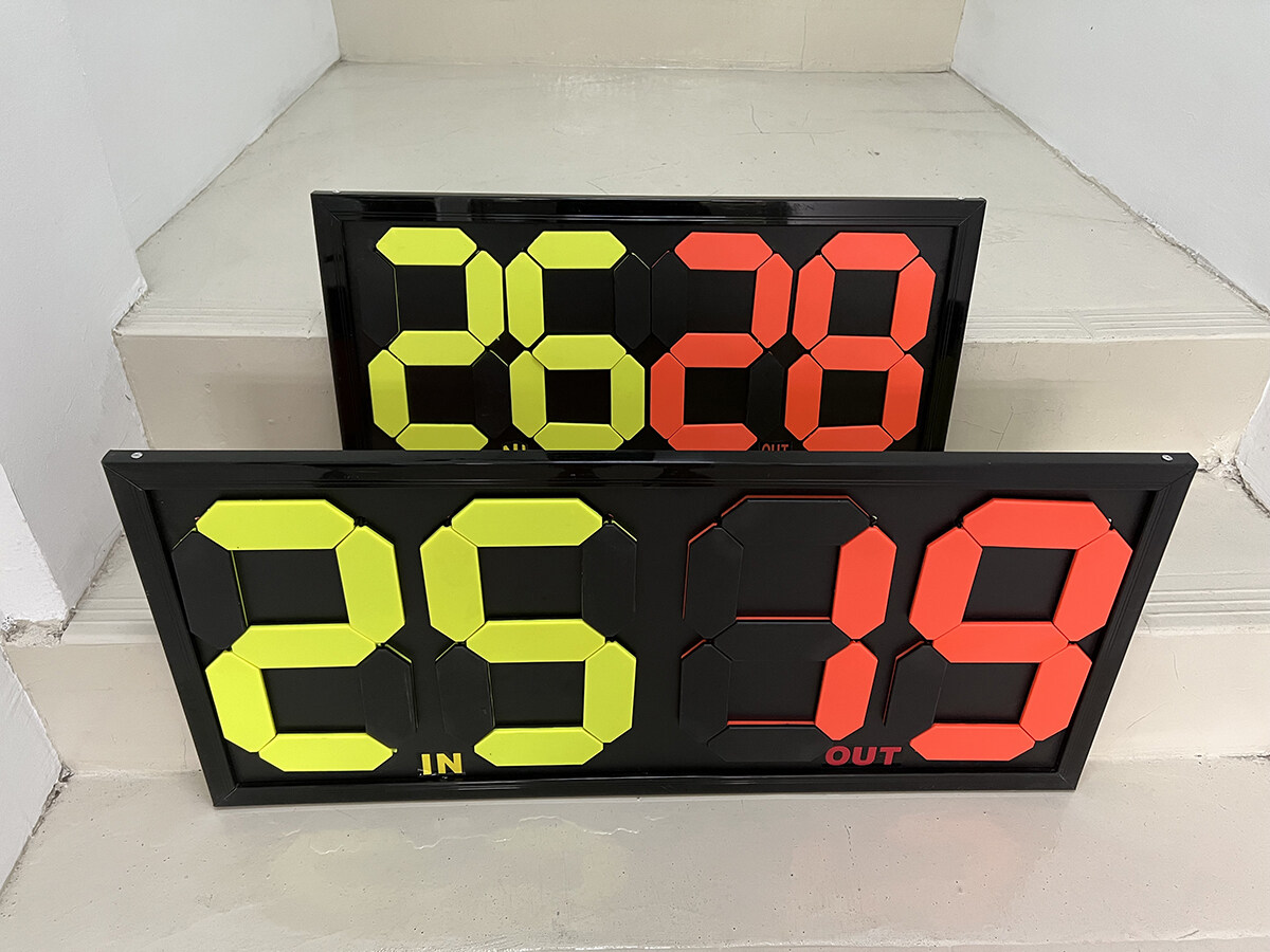 Soccer Double Sided Substitution Board / Score Board 4 Digit | Lazada