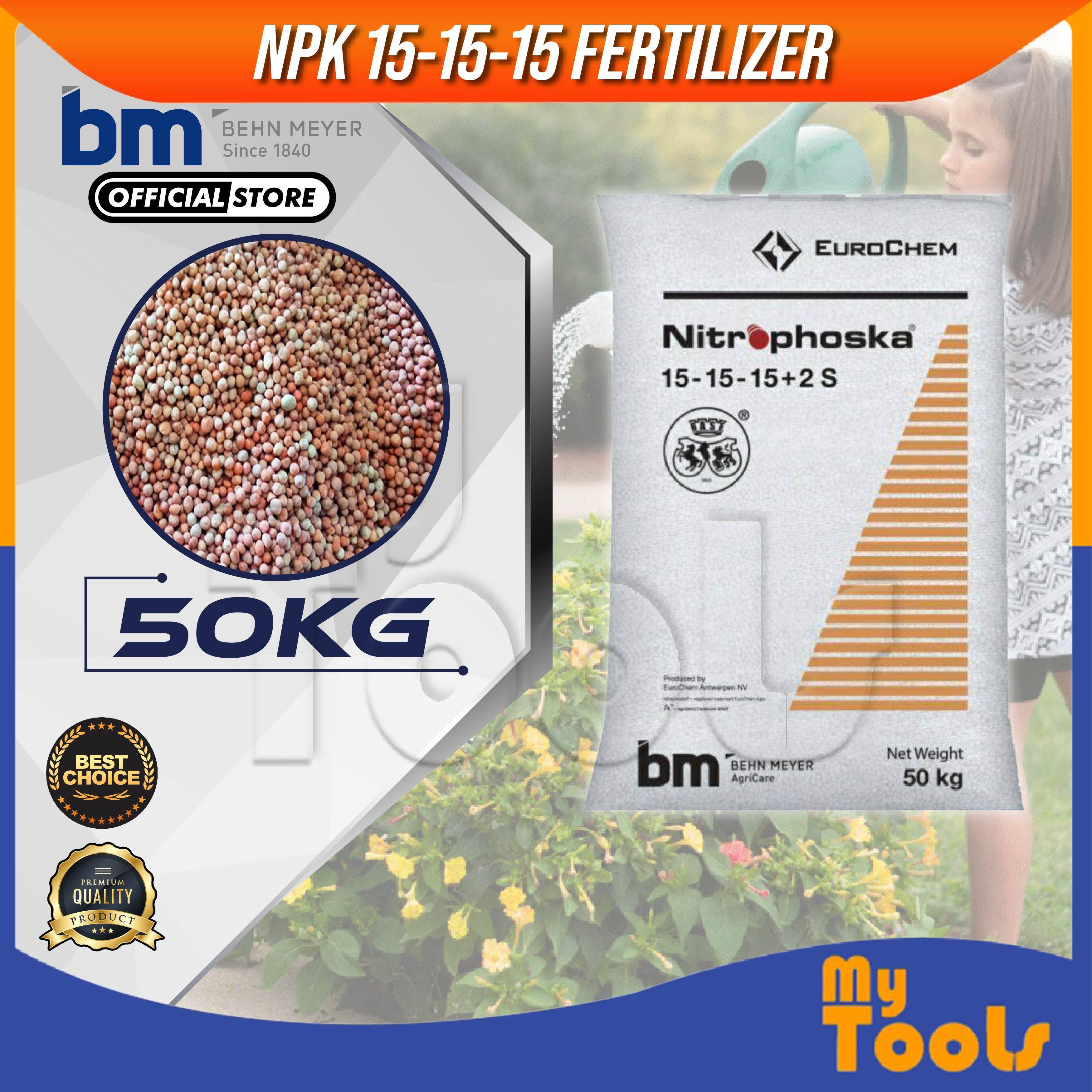 Mytools Fertilizer Nitrophoska Blue BEHN MEYER 15-15-15 (50KG) Baja ...
