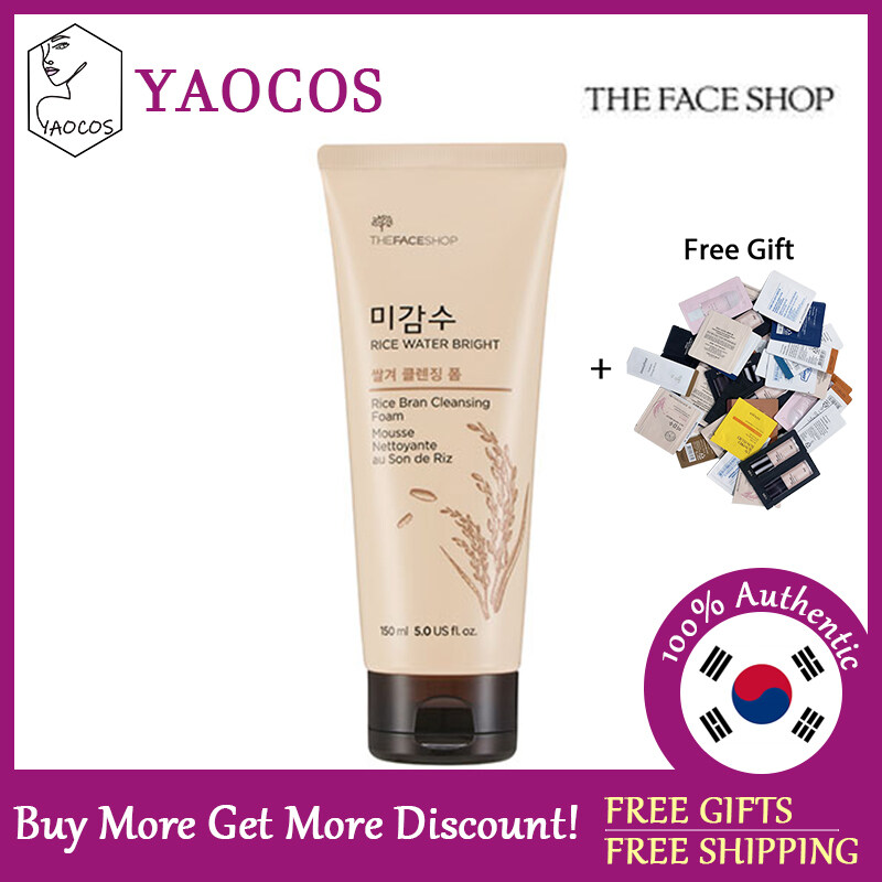 [THE FACE SHOP] Rice Water Bright Rice Bran Cleansing Foam 150ml ...