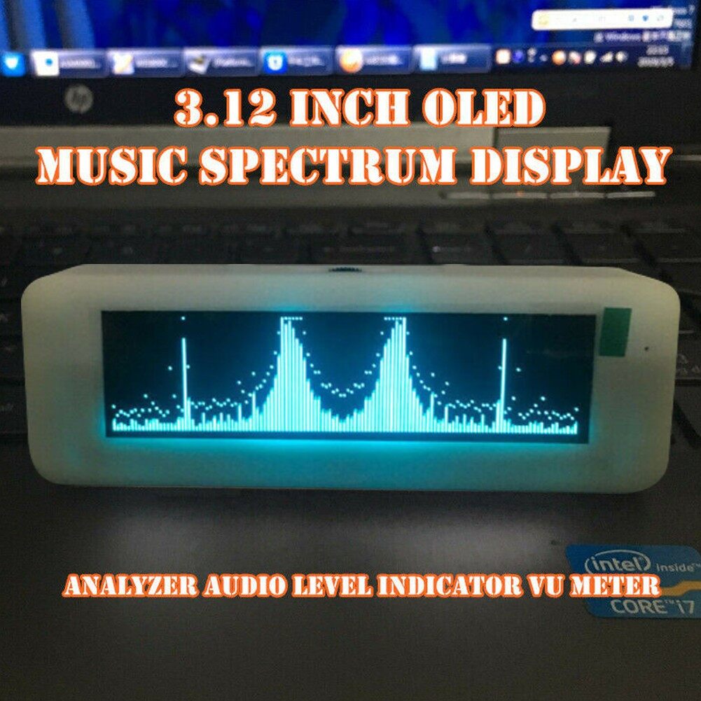 20HZ ~ 20KHZ Digital Audio Spectrum Analyzer แสดงผล1P Music Spectrum VU ...