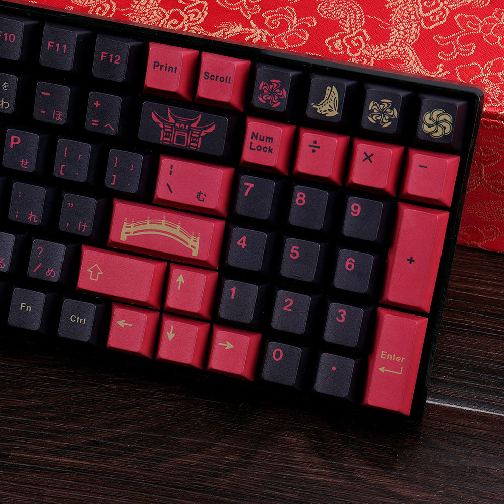 129 Keys GMK Higanbana Keycaps Set PBT Dye-Sublimation Personalized ...