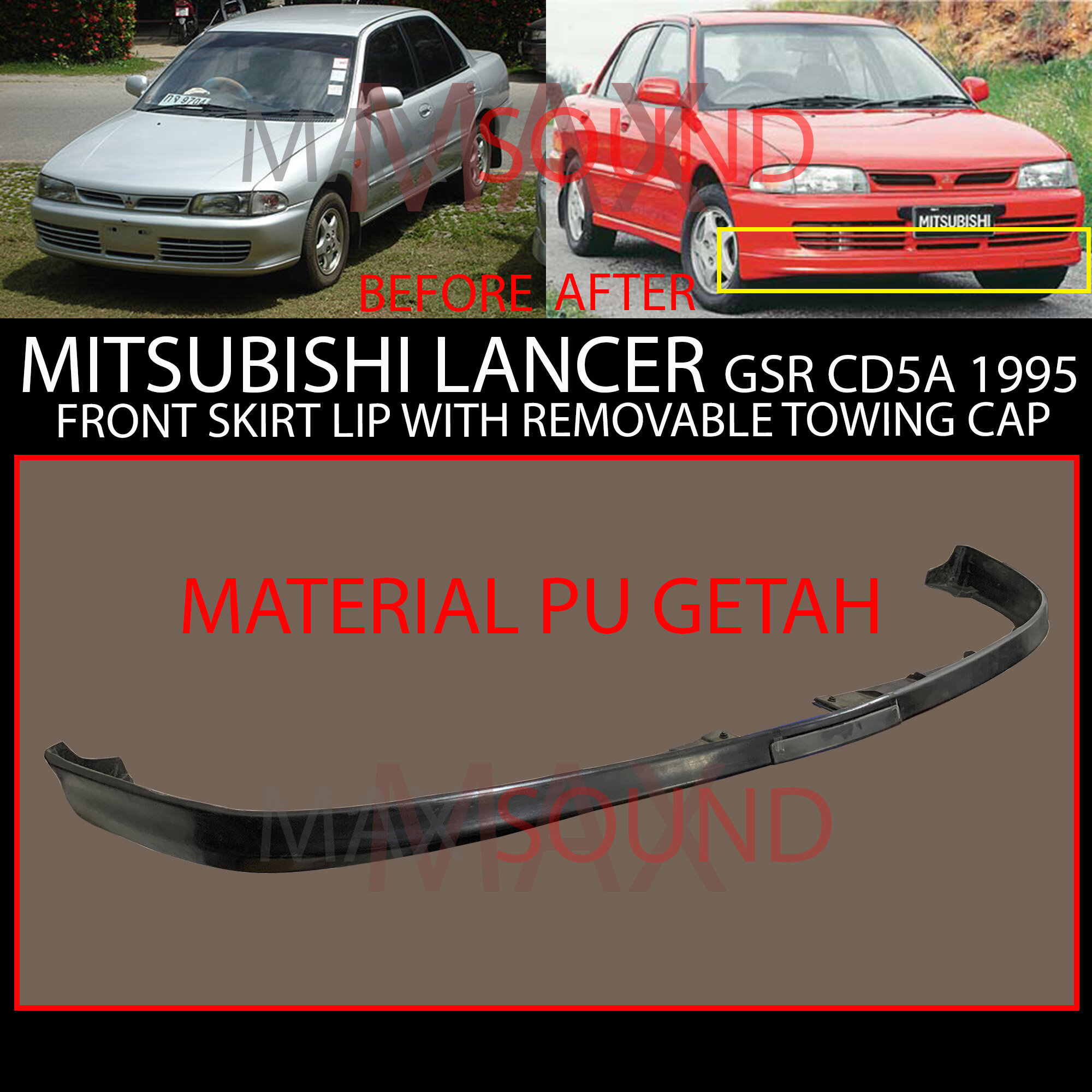 MITSUBISHI LANCER GSR CD5A 1995 MMC LANCER WIRA LANCER GSR FRONT SKIRT ...